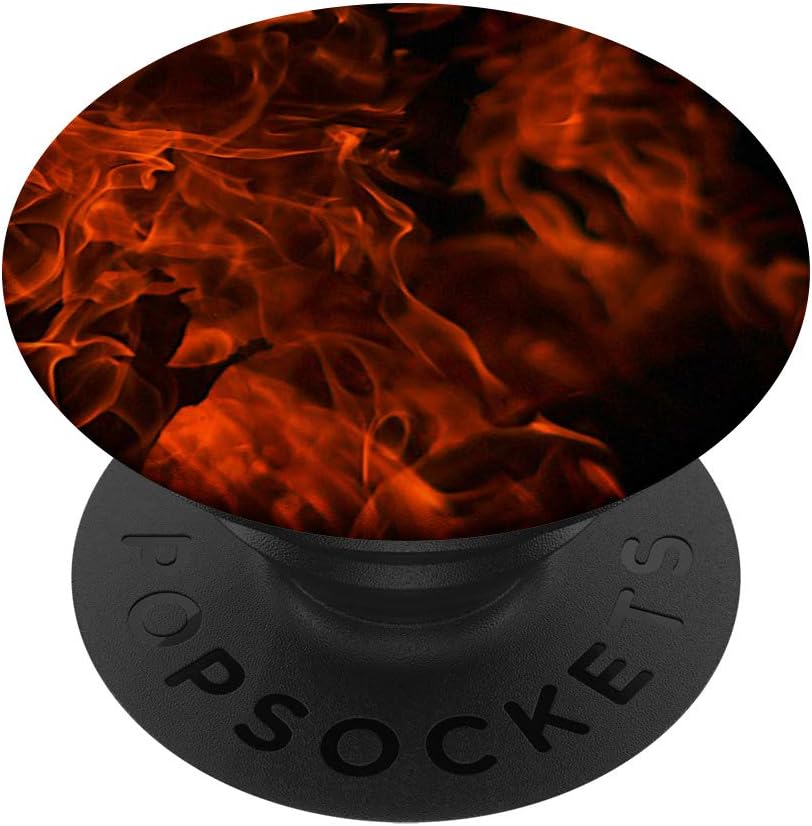 Amazon.com: Pop Out Cell Phone Holder Button for Hand Black Red Design ...