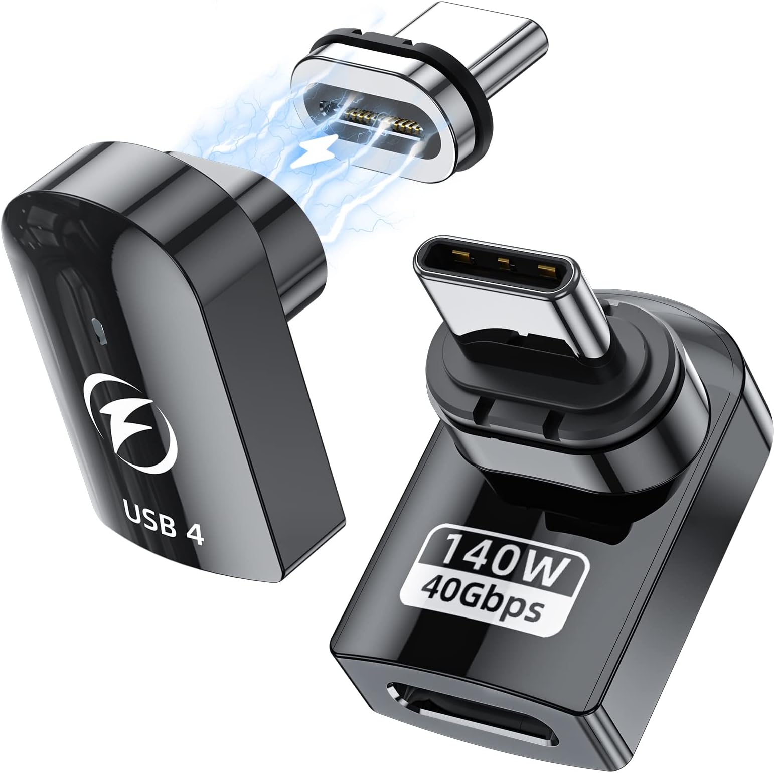 Amazon.com: DuHeSin USB C Magnetic Adapter, (2 Pack) Right Angle ...