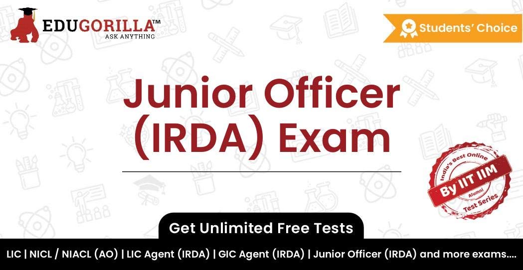 Junior Officer (IRDA) Exam Mock Test 2020 | Unlimited Online Test ...