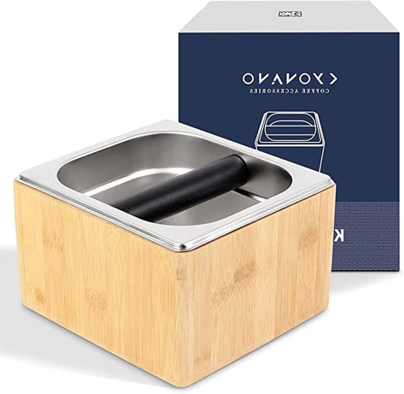 Amazon.com: Coffee Knock Box Stainless Steel, Apexstone Espresso Knock ...
