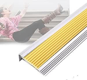 PIFUTER Alloy Staircase Anti-Slip Strip, Outdoor Stair Treads Nosing ...