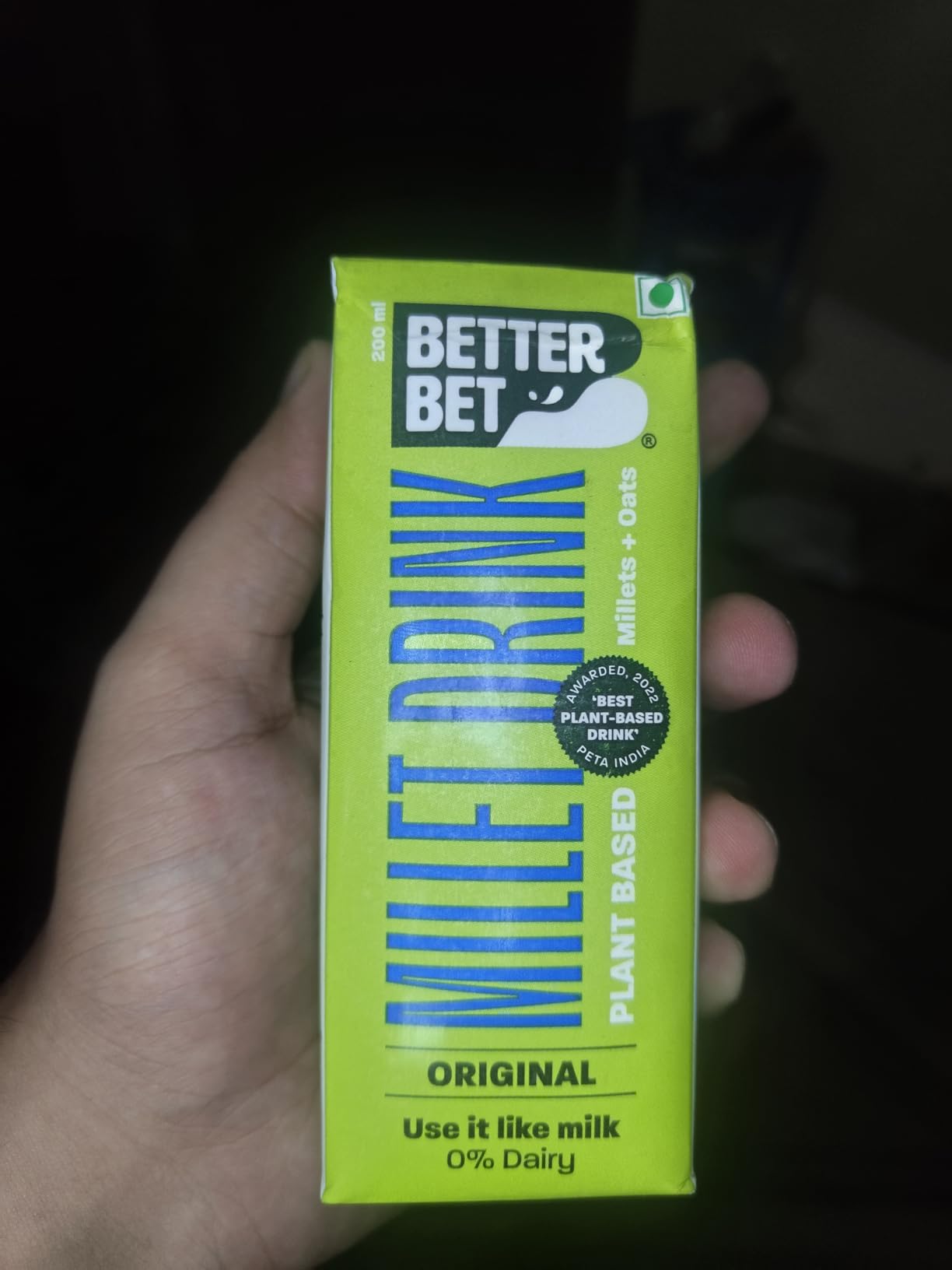 Better Bet Vegan Original Millet Beverage 4L (20 X 200 ML) | Plant ...