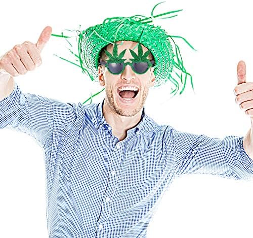 Amazon.com: 5 Pairs Marijuana Glasses Glittered Weed Glasses Pot Leaf ...