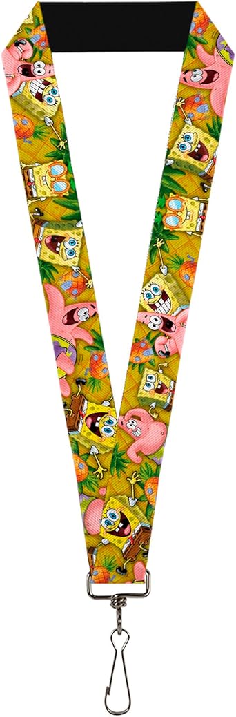 Amazon.com: Buckle-Down Nickelodeon Lanyard, SpongeBob and Patrick ...
