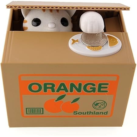 Amazon.com: HuanX35 Money Box Cute Itazura Automatic Stealing Coin Cat ...