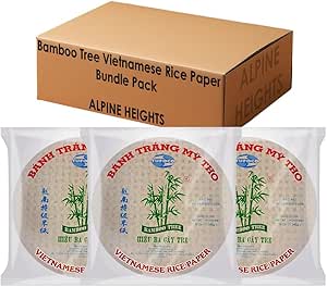Alpine Heights - Bamboo Tree Vietnamese Rice Paper 22cm 340g - Pack of ...