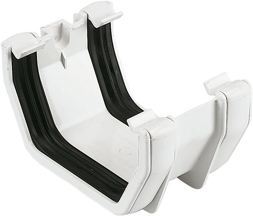 FLOPLAST 114mm Square Union Gutter Bracket - White : Amazon.co.uk: DIY ...
