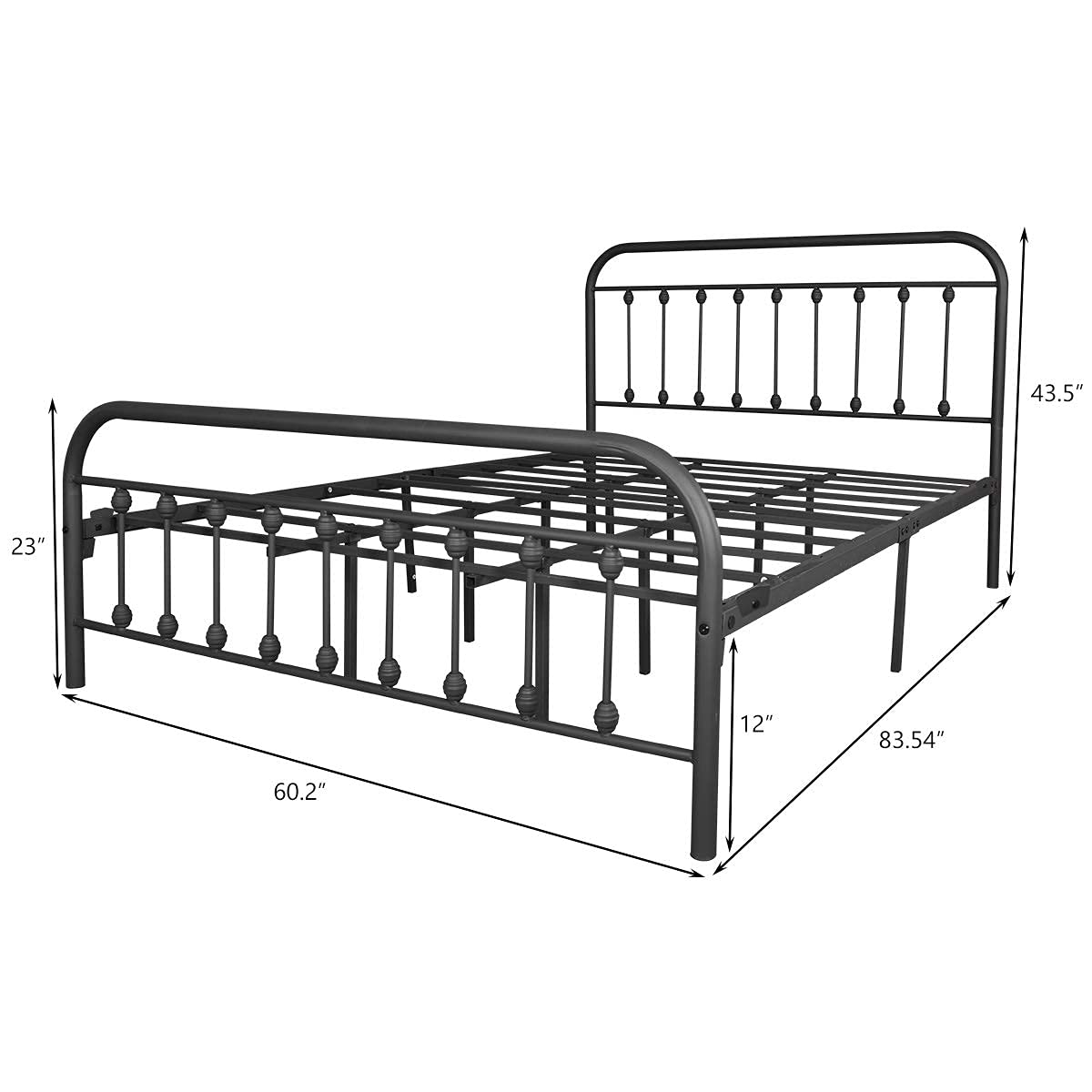 12 Inch Queen Size Bed Frame Mattress Foundation Box Spring 12-inch-queen-size-bed-frame-mattress-foundation-box-spring