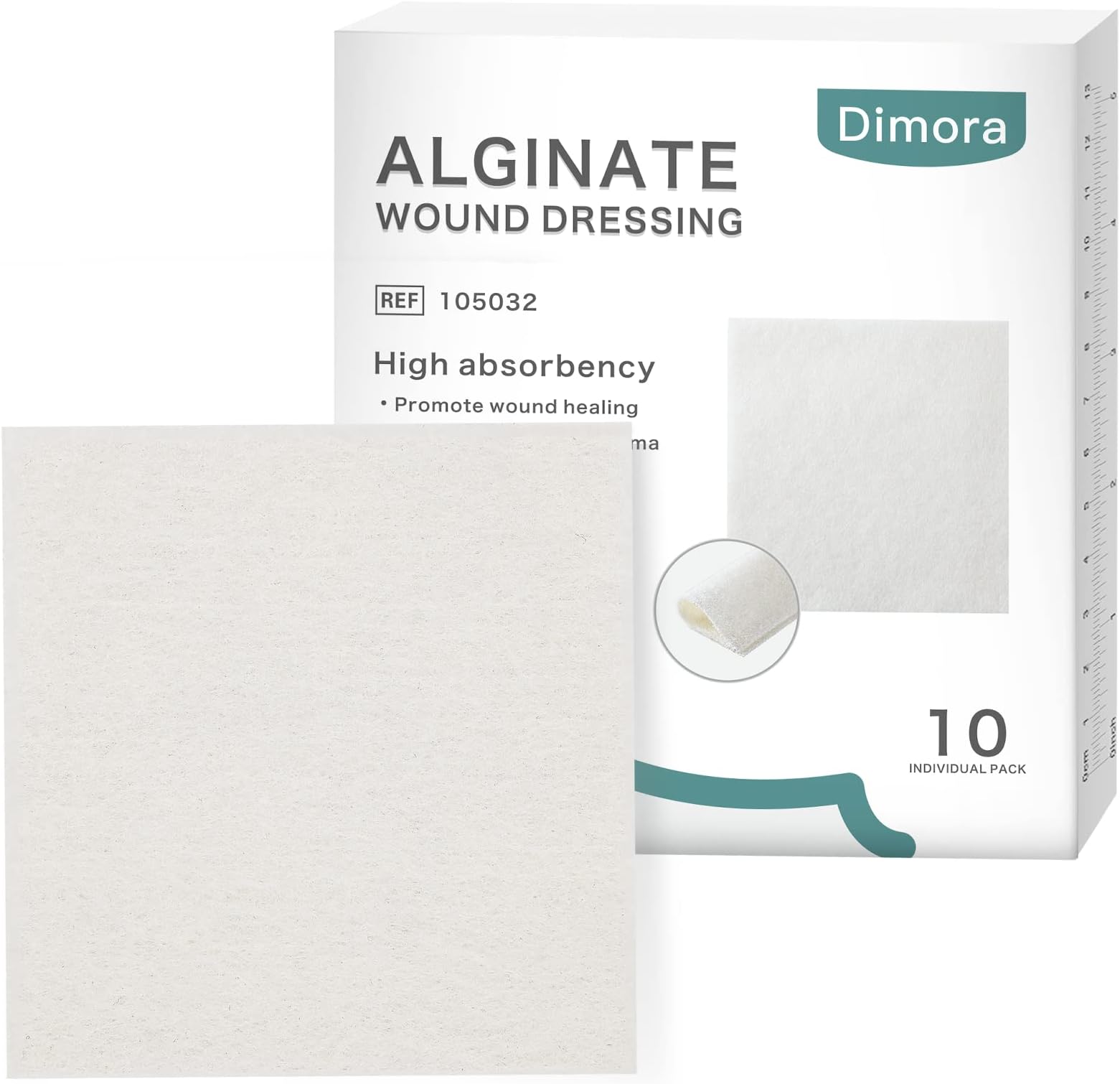 Amazon.com: DermaBlue+ Antimicrobial Foam Wound Dressing 4" x 5" x 1/4 ...