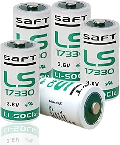 Amazon.com: YYSHINE (5 Pack) 3.6V 2100mAh 2/3A LS17330 Lithium Thionyl ...