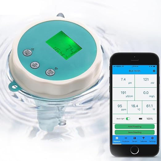 STWBHW Water monitor,Water Testing Meter,Bluetooth Swimming Pool Water ...