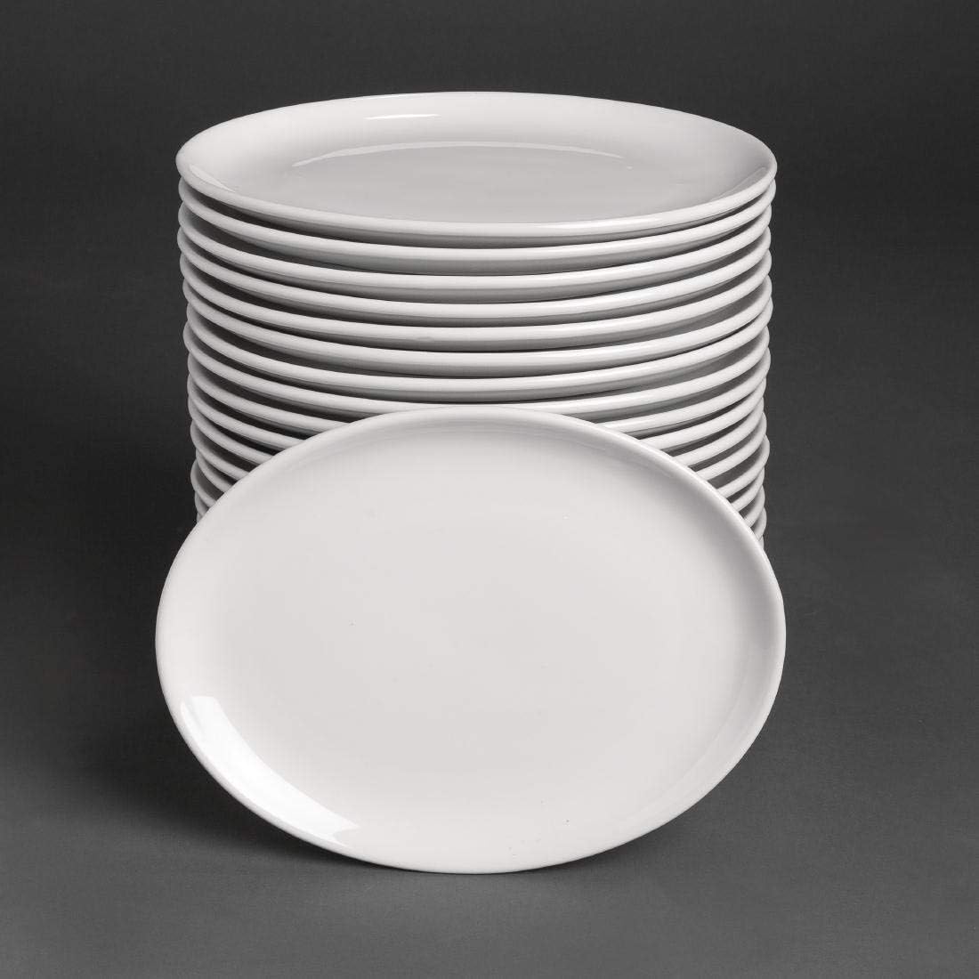 Athena Hotelware S756 Oval Coupe Plate (Pack of 24) : Amazon.co.uk ...