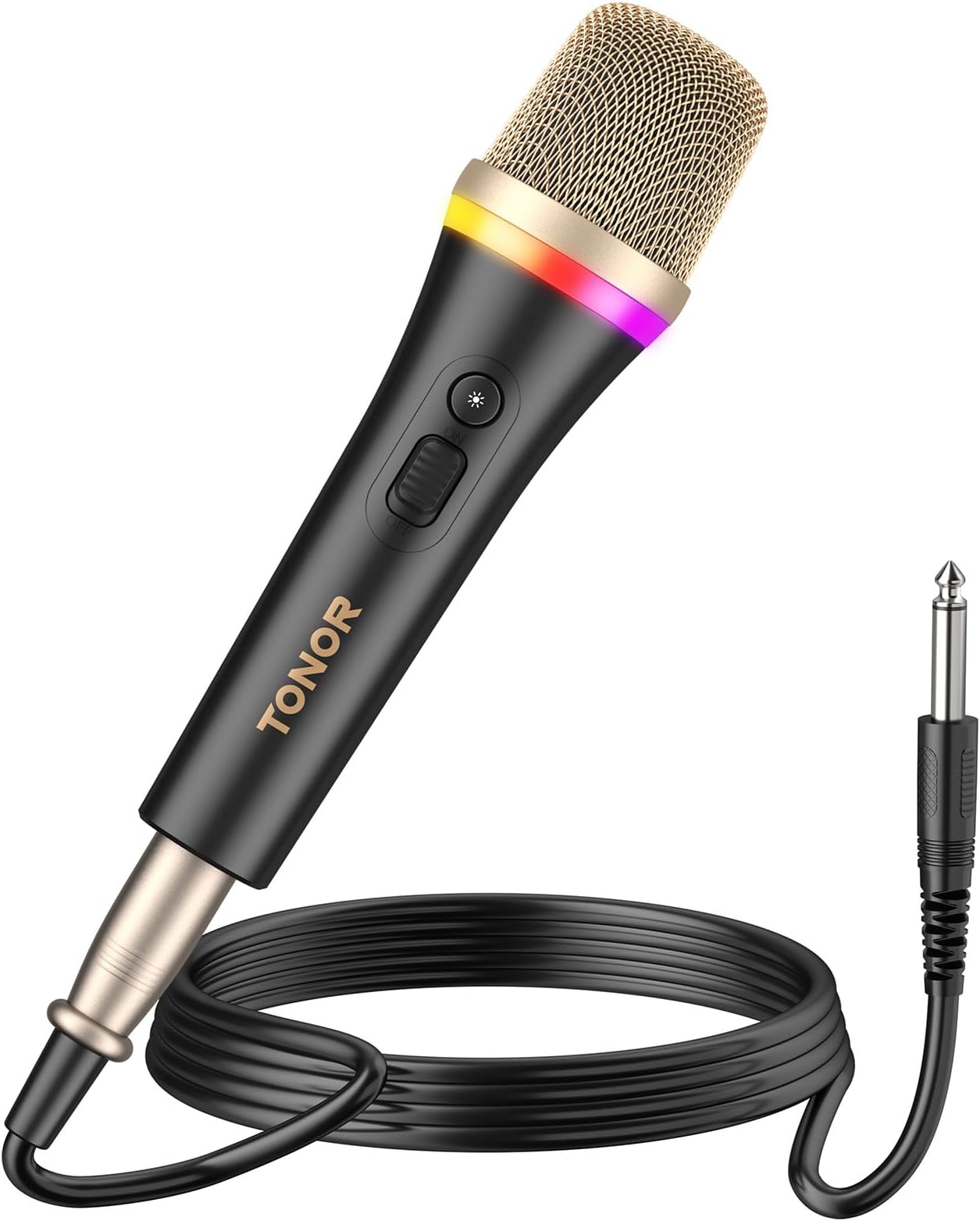 Amazon.com: TONOR RGB Dynamic Karaoke Microphone for Singing with 5M ...
