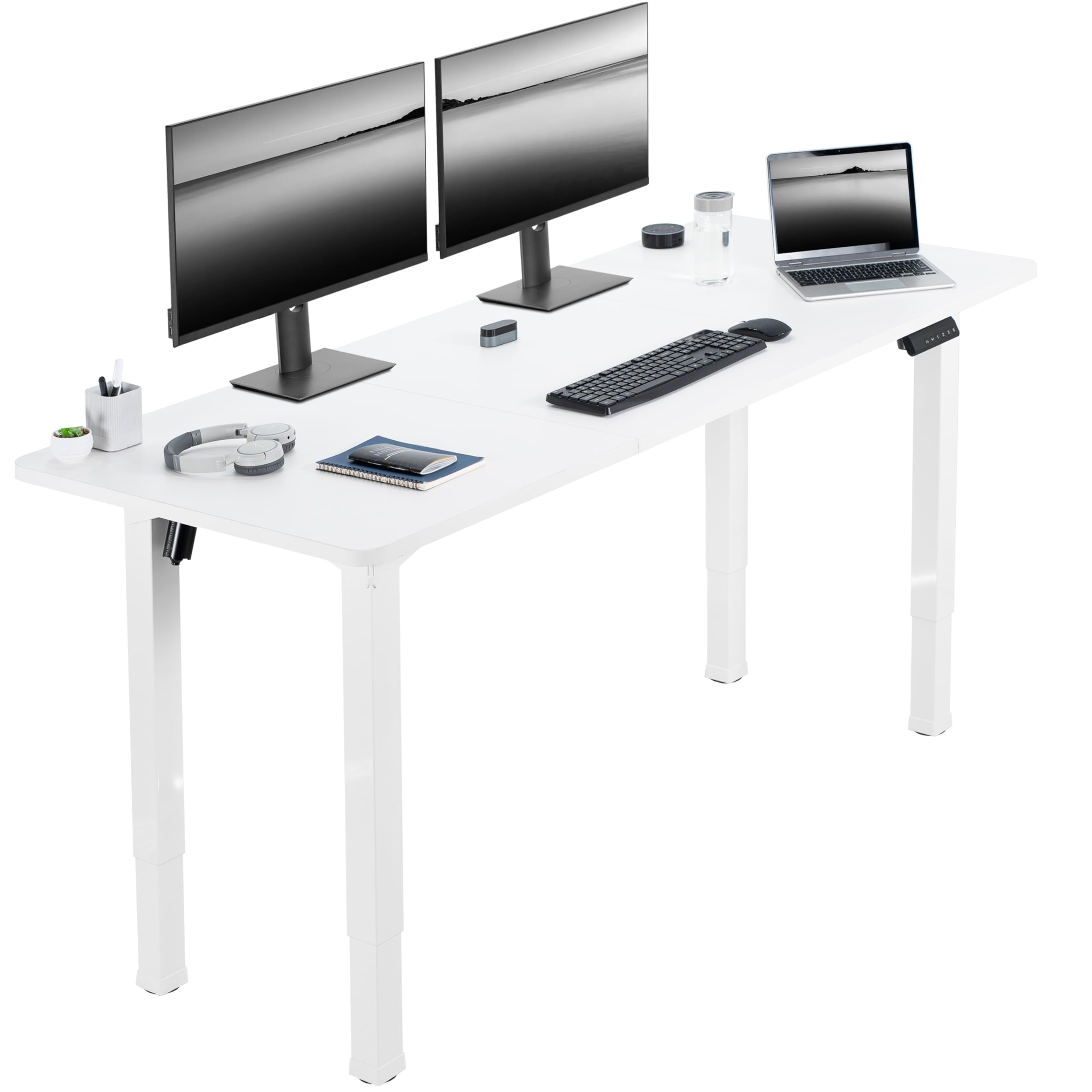 Amazon.com: VIVO Electric Height Adjustable 71 x 30 inch Memory Stand ...