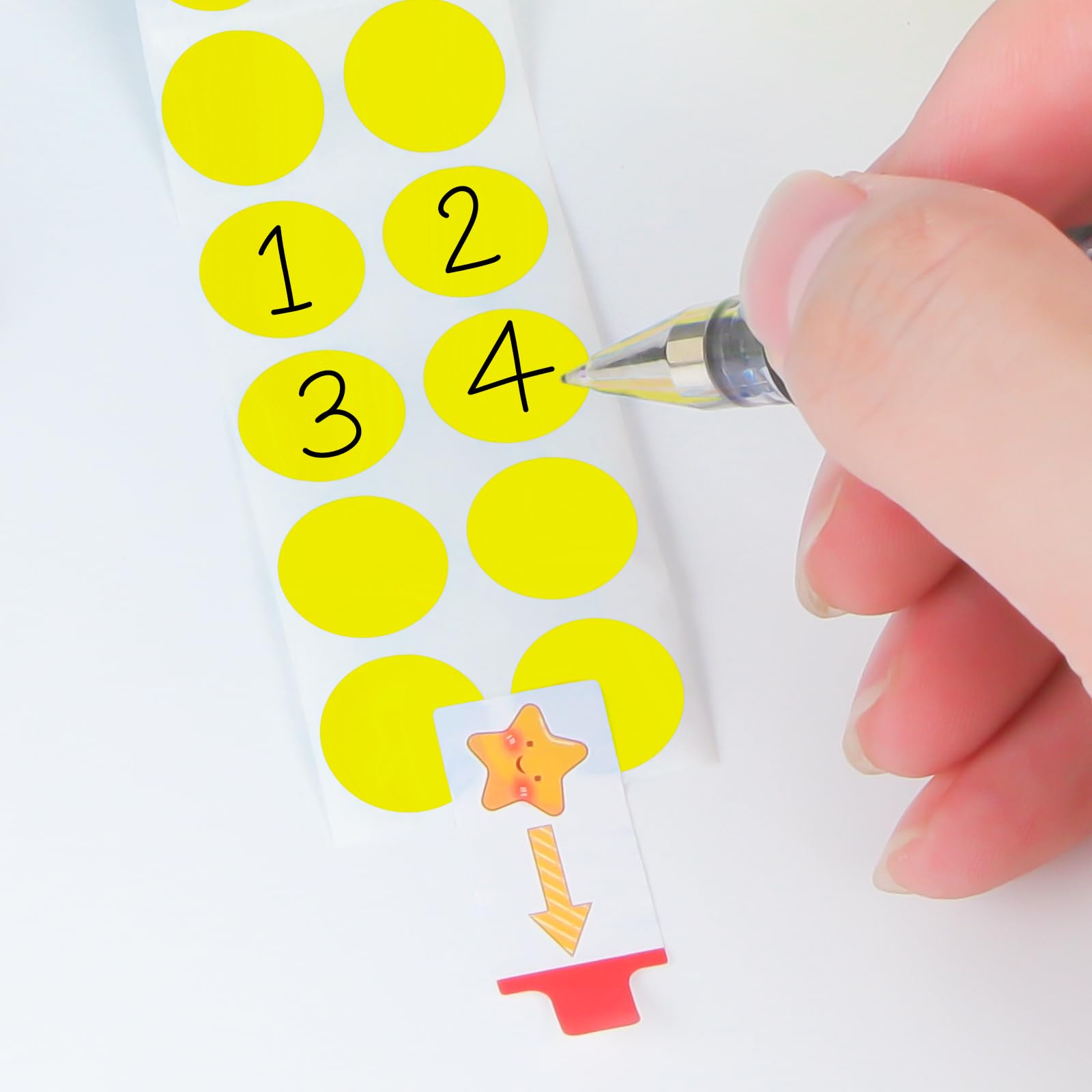 Snapklik.com : Pack Of 2000 Colored Dot Stickers Round Color Coding ...