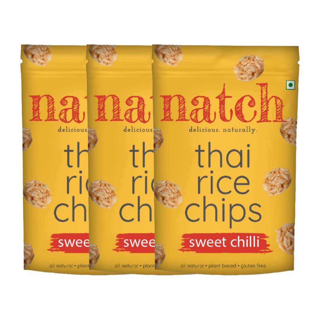 Natch Thai Sticky Rice Chips, 100% All Natural, Vegan, Gluten Free, No ...