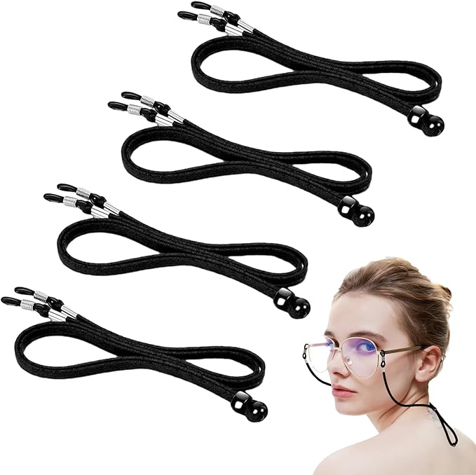 ZISHAN 4Pcs Spectacles Cord, Glasses Chain, Nylon Non-Slip Glasses ...
