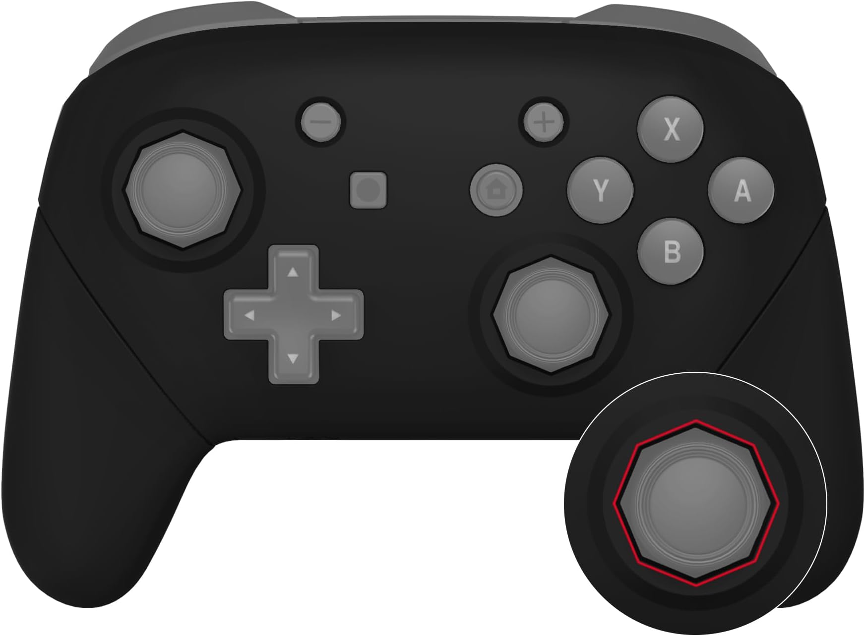 Amazon.com: eXtremeRate Black Faceplate Backplate Handles Cover ...