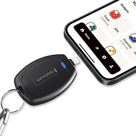 Amazon.com: HUAENG Keychain Portable Charger Power Bank for iPhone 14 ...