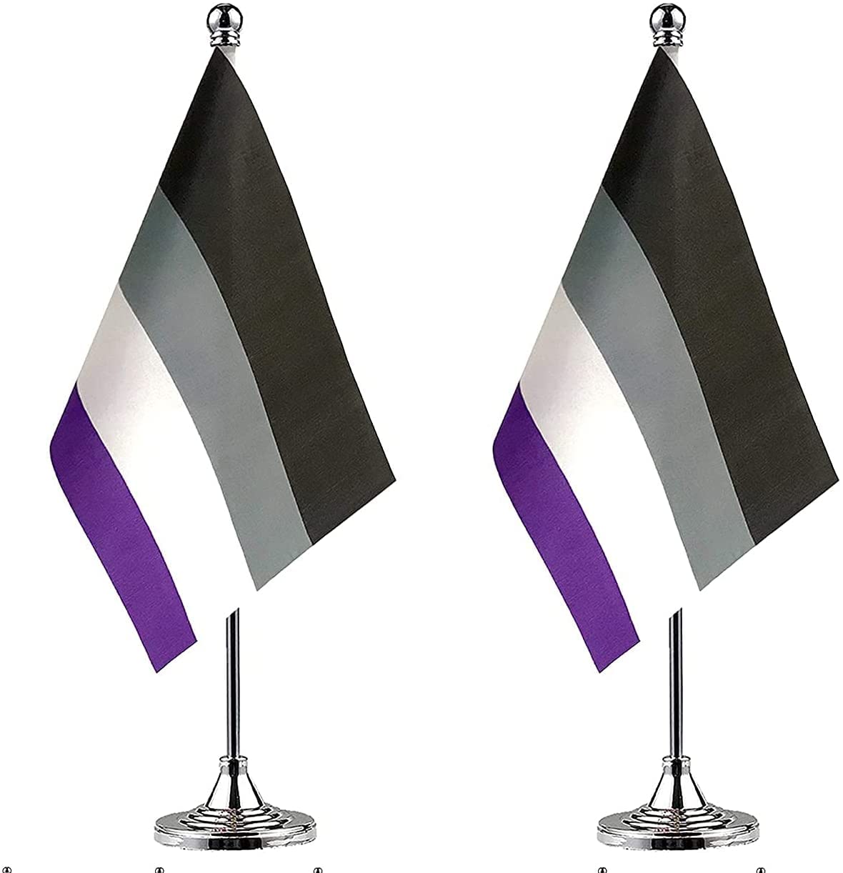 Snapklik.com : WXTWK 2 Pack Asexual Pride Rainbow Desk Flag Small Mini ...