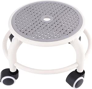 Amazon.com: HAOHIZE Rolling Stool with Wheels, Office Step Stools Round ...