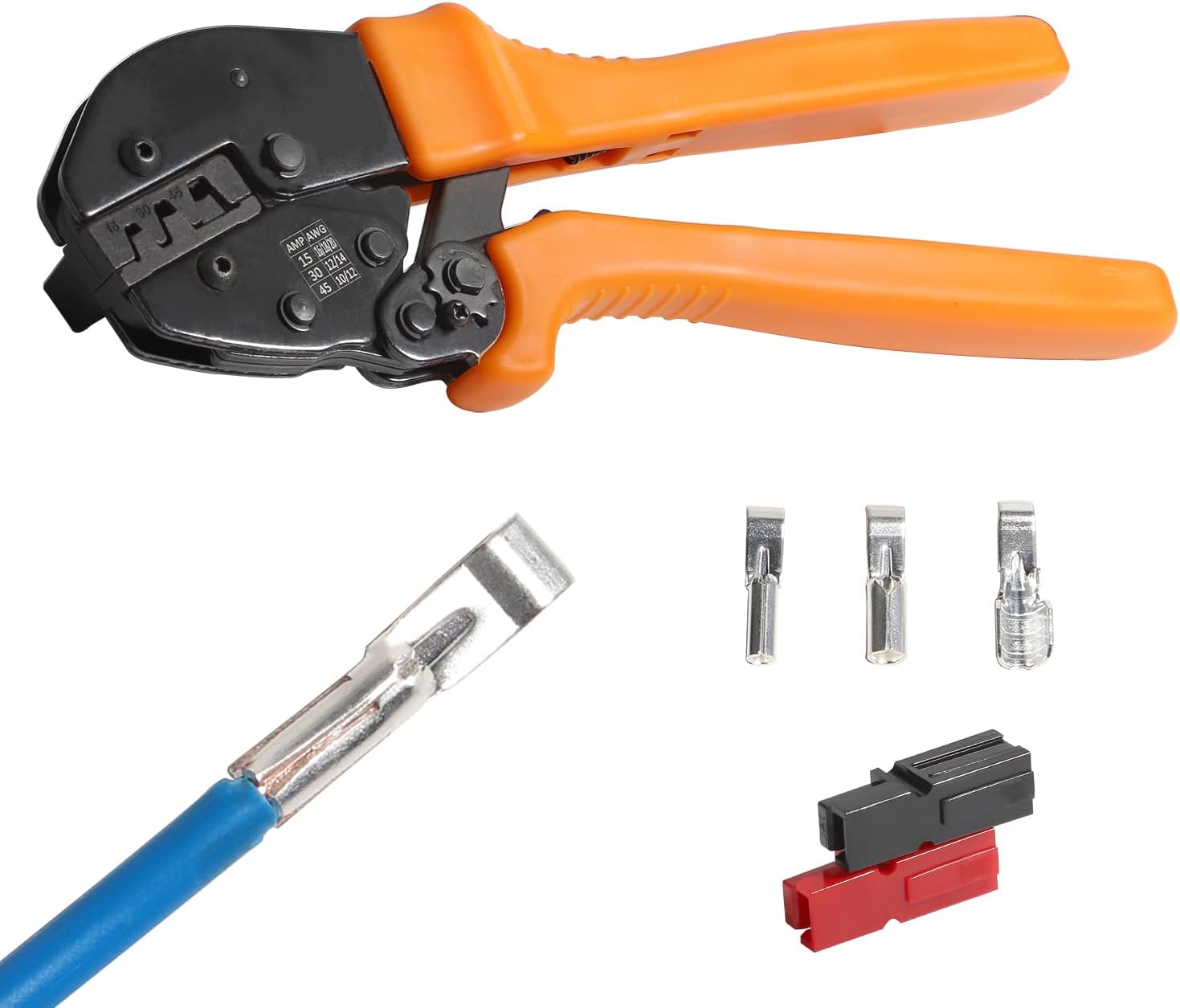 ktolplao 15/30/45 Amp Power Connectors Battery Modular Terminals AWG10 ...