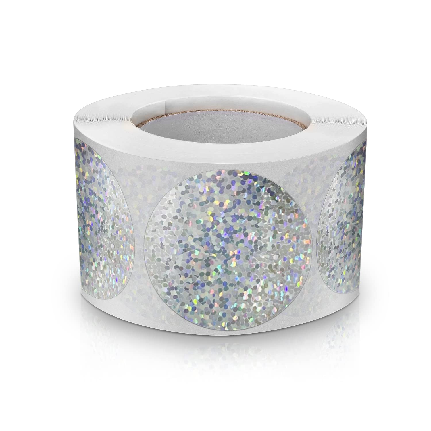 Amazon.com: Meitaat Round Stickers Silver 1.5 Inch Circle Labels Color ...