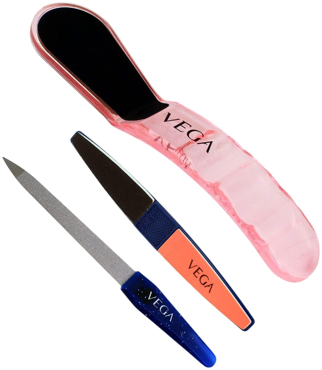 Buy VEGA Dual Sided Pedicure File removing Hard Dry Skin & Vega Nail ...