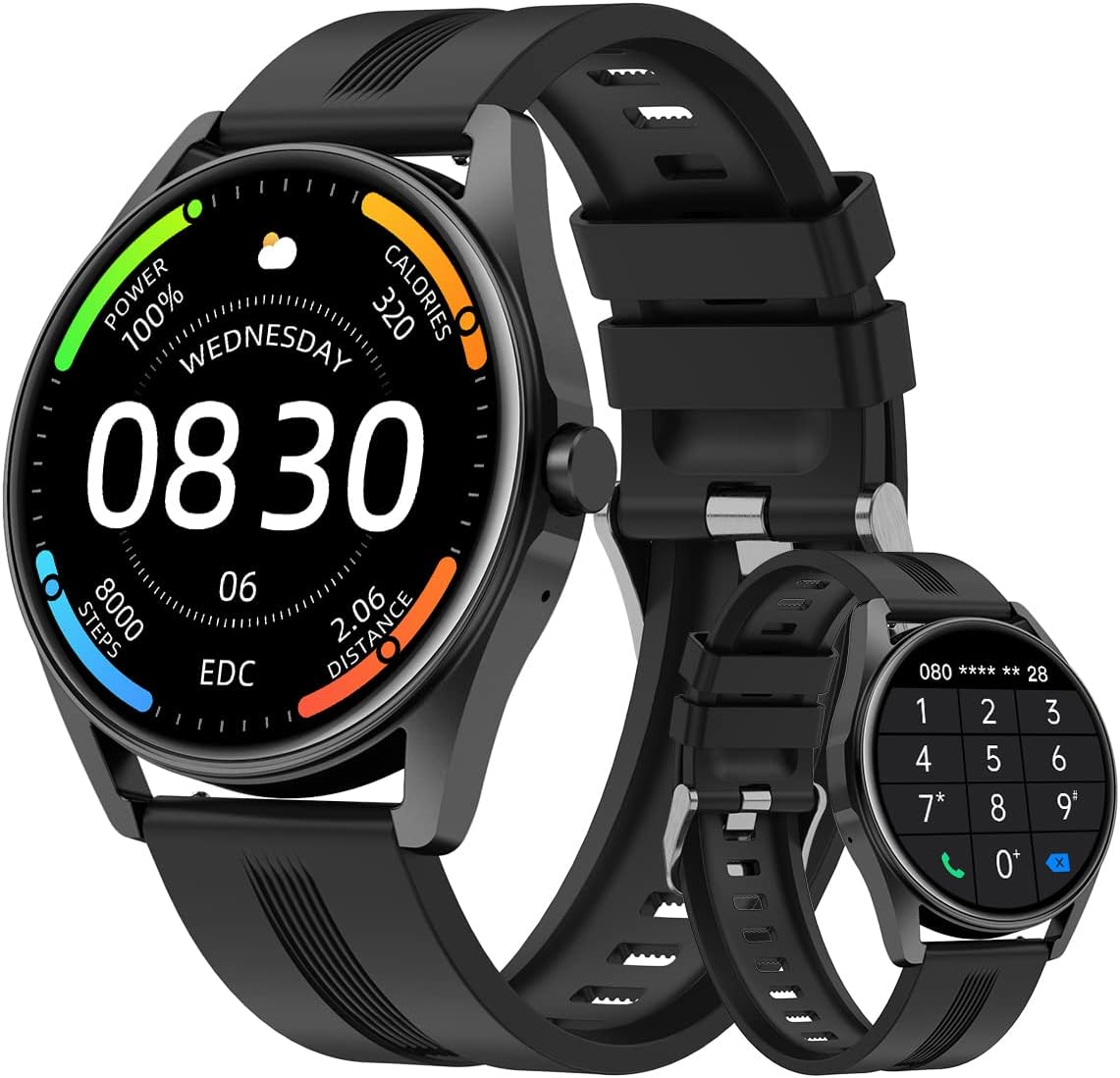 Amazon.com: AWEI Smart Watch for Men Women(Answer/Make Calls), 1.45" HD ...