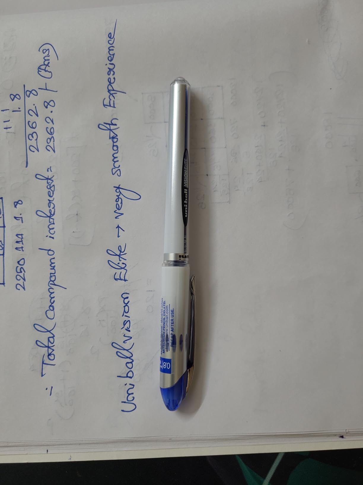 uni-ball Vision UB200 Roller Pen (Black Ink, Pack of 2) : Amazon.in