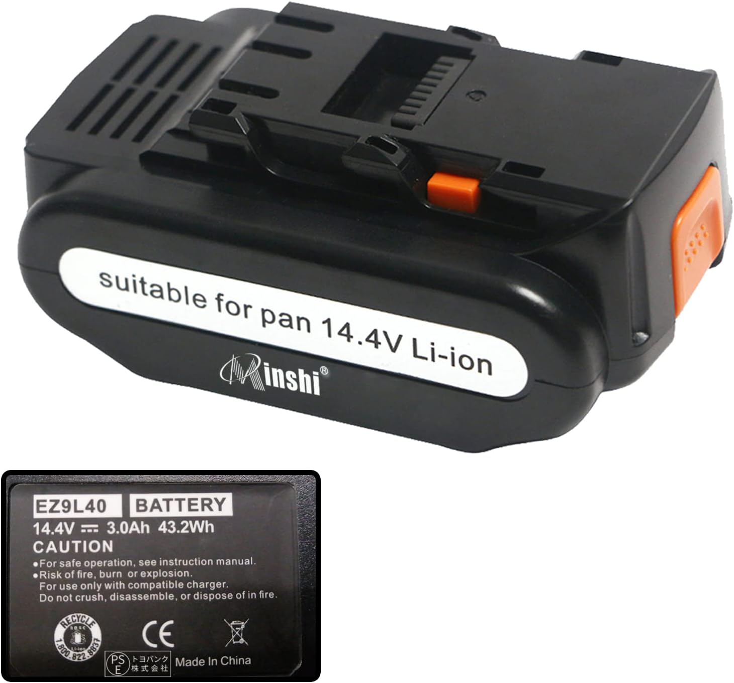 Amazon.co.jp: MINSHI【PSE認証】 パナソニック 交換 バッテリー EZ9L40 交換可能バッテリー14.4V ...