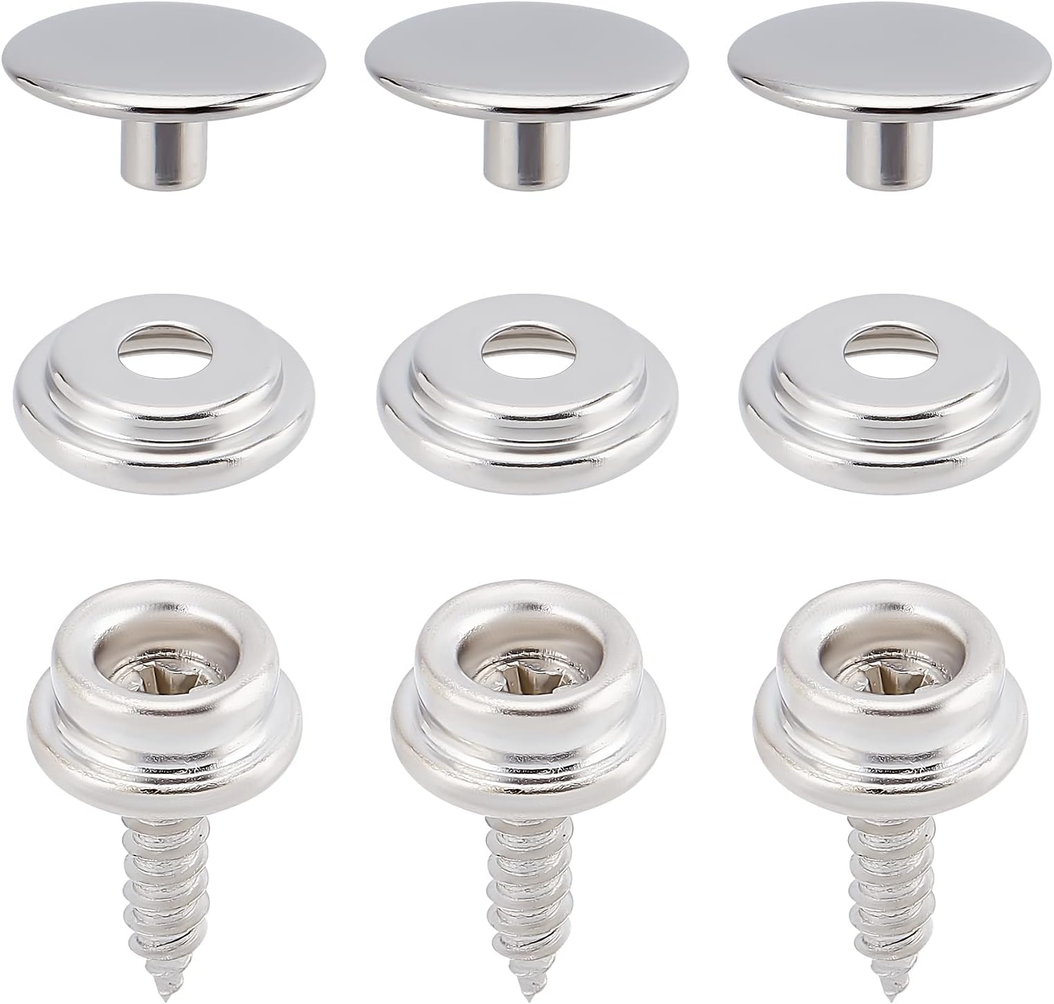 Amazon.com: GORGECRAFT 30 Sets 5/8" Stainless Steel Marine Grade Snap ...