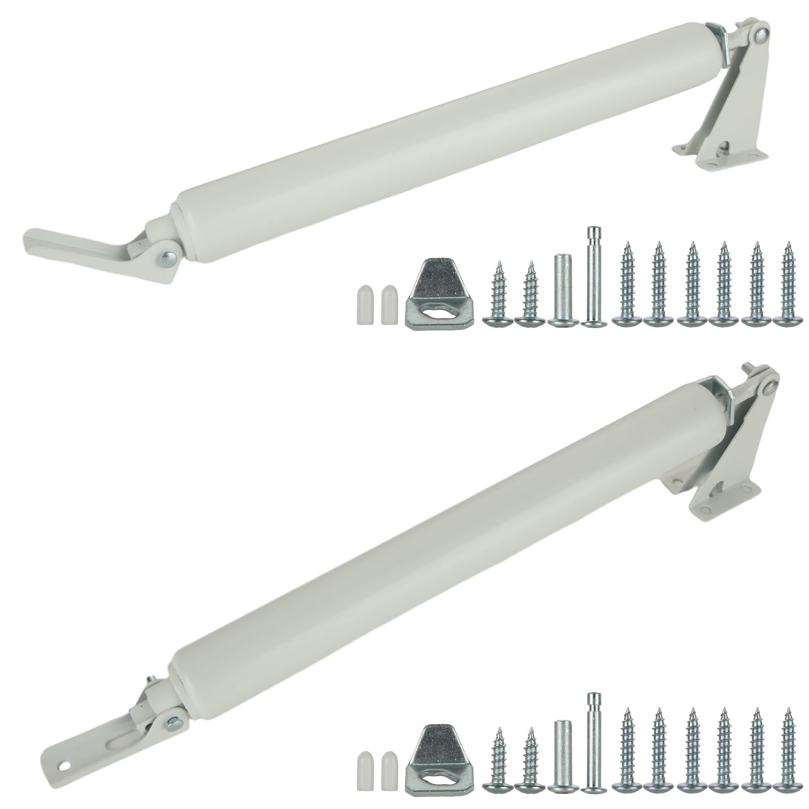 WOPPLXY 2 Pack Screen Door Closer, White Storm Door Closer, Pneumatic ...