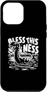 Amazon.com: iPhone 14 Pro Max Loch Ness Monster Pun, Bless This Ness, Cryptid Nessie Case : Cell ...