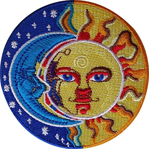 Sun Patch Iron Sew On Embroidered Badge Cloth Denim Jean Jacket ...