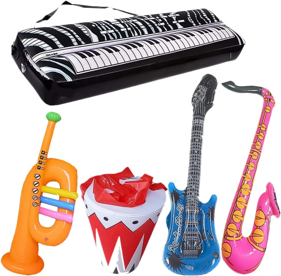 Amazon.com: TOYANDONA 1 Set 5pcs Inflatable Party Props Reusable Blow ...