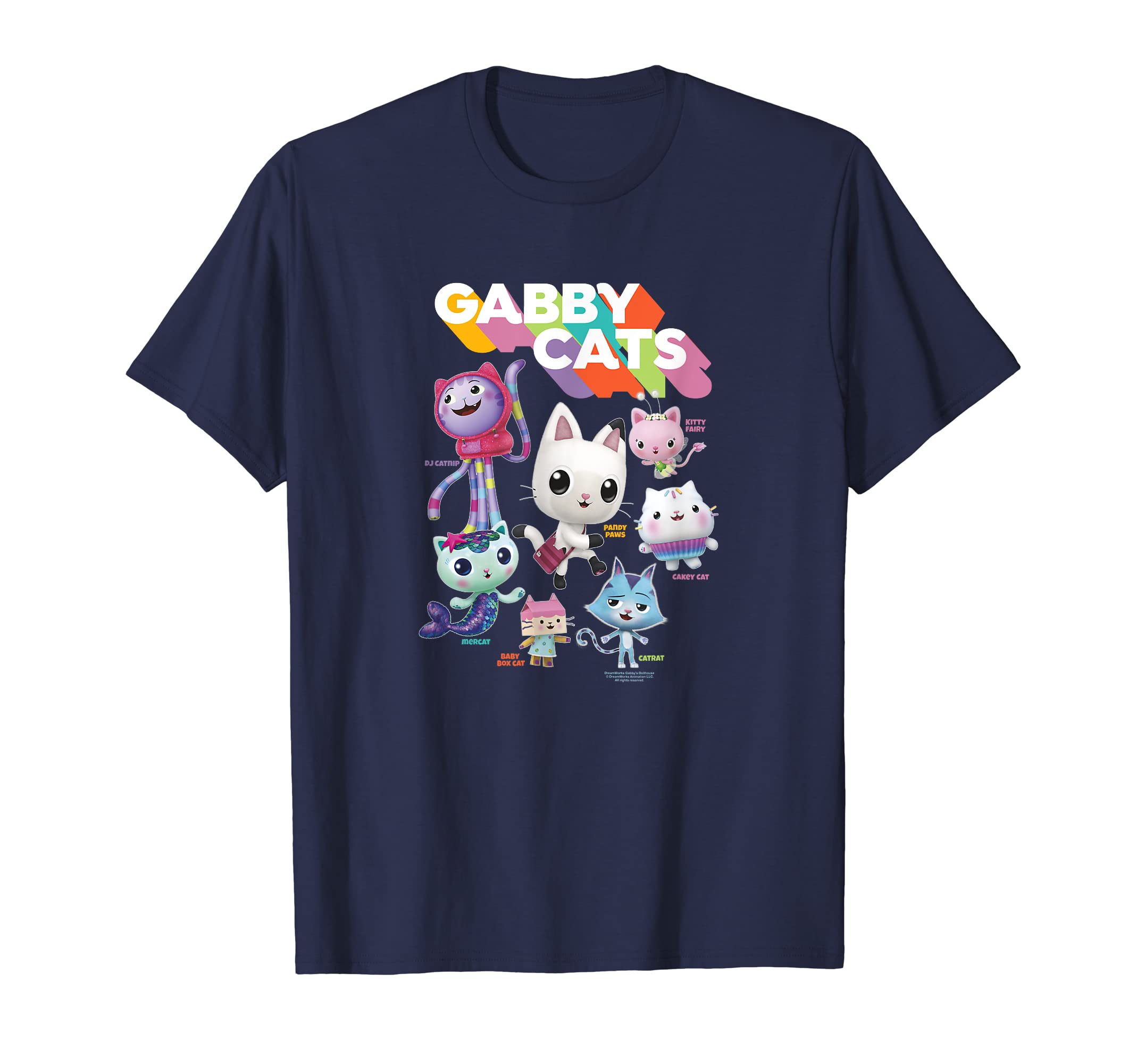 Amazon.com: Gabby's Dollhouse Gabby Cats V2 T-Shirt : Clothing, Shoes ...
