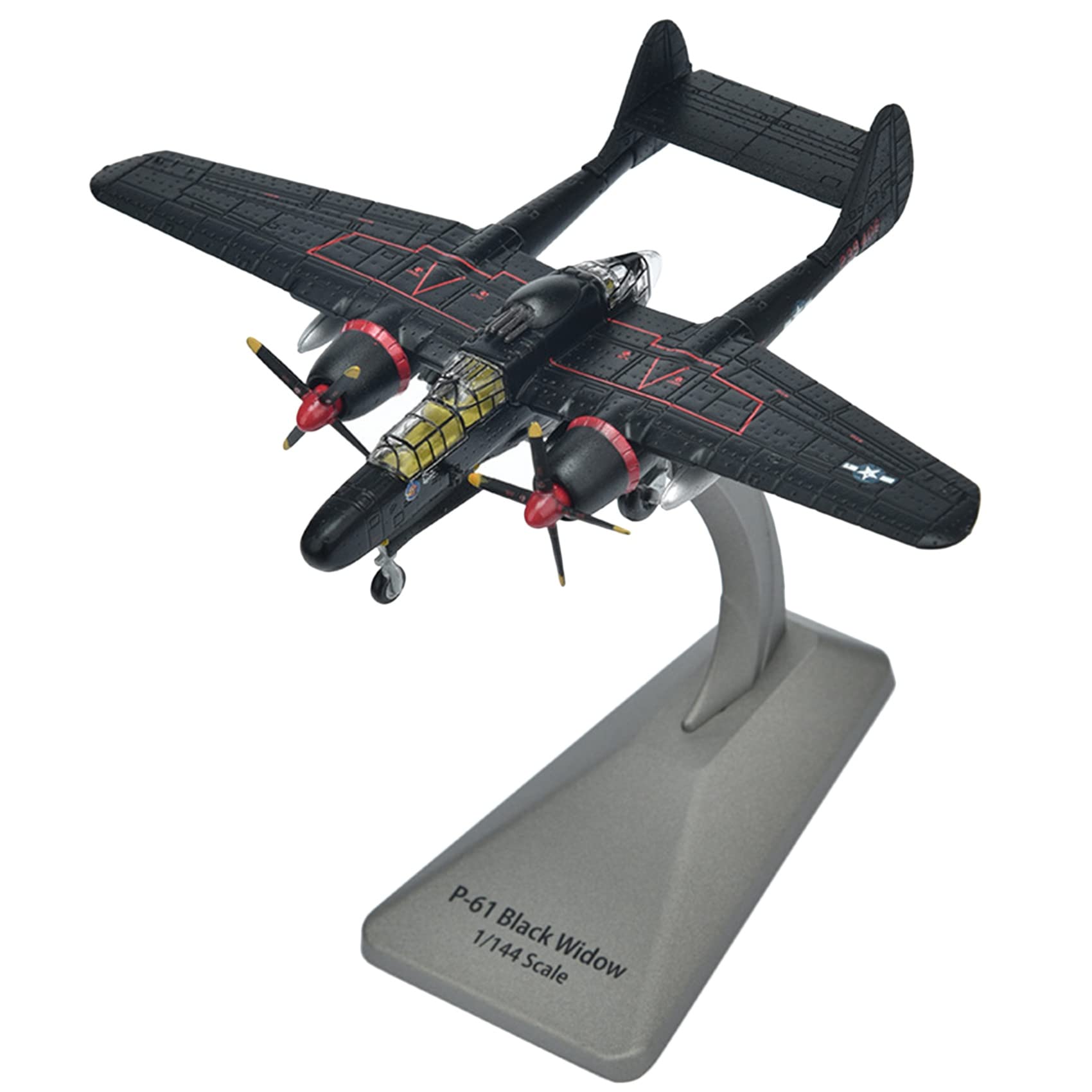 Buy Bnwoinb 1/144 Scale P-61 Black Widow Reconnaissance Aircraft Model ...