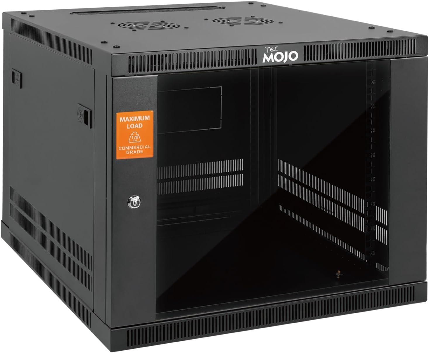 Amazon.com: Tecmojo 9U Wall Mount Rack Cabinet, Heavy-Duty 176 Lbs High ...