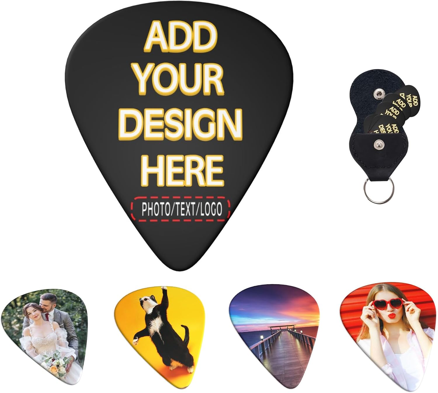 Amazon.com: Custom Guitar Picks Personalized Guitar Picks Set Custom ...
