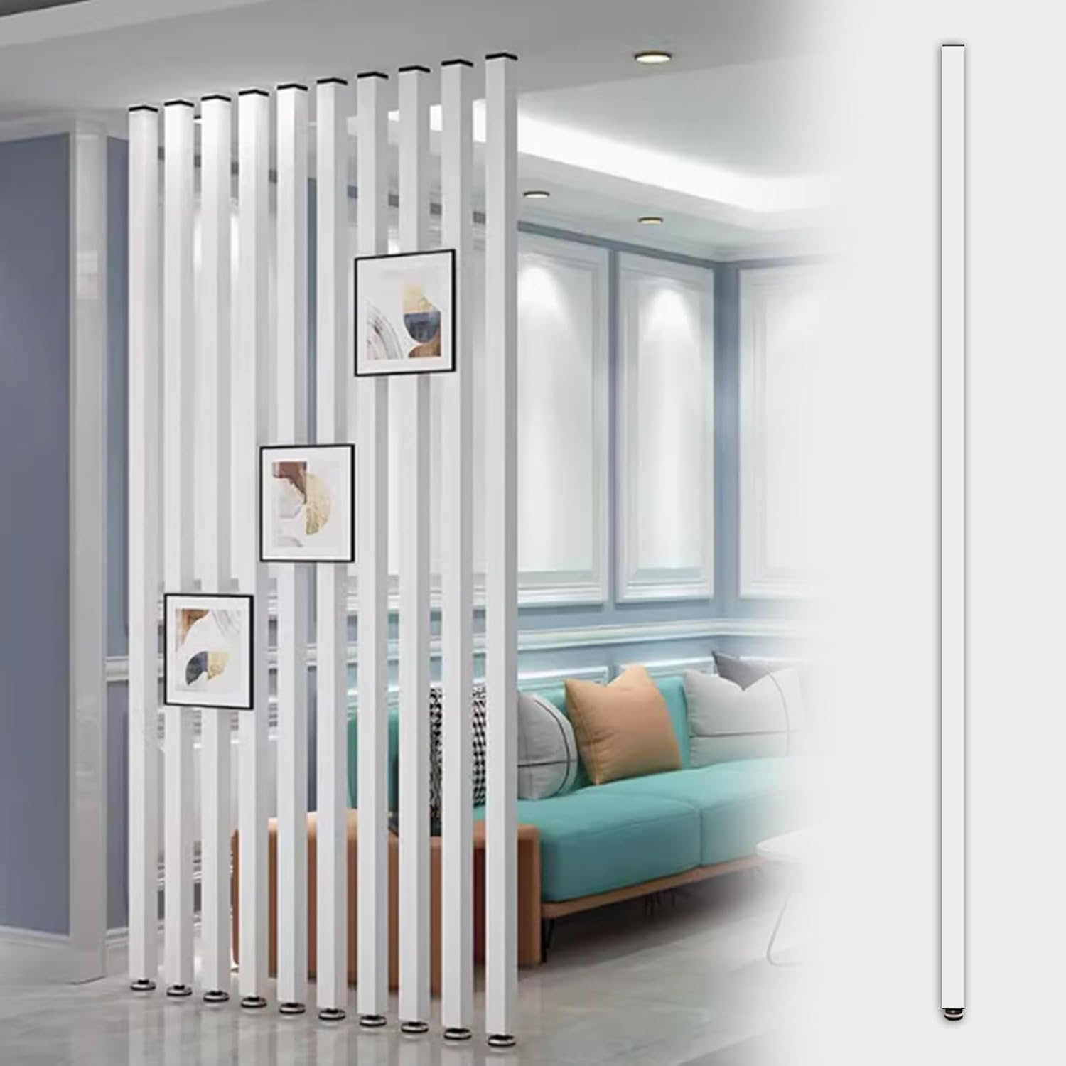 Amazon.com - Wall Partition Room Divider Floor to Ceiling Indoor Metal ...