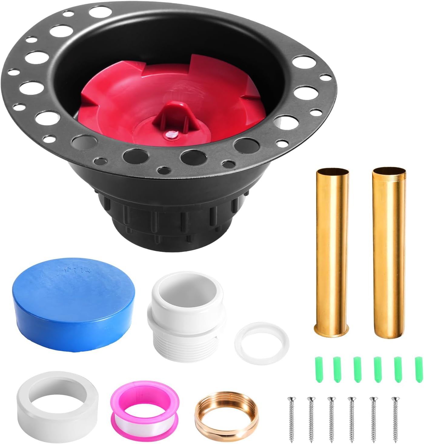 Freestanding Tub Drain Rough-in Kit, Bathtub Drain Kit with PVC Adapter ...