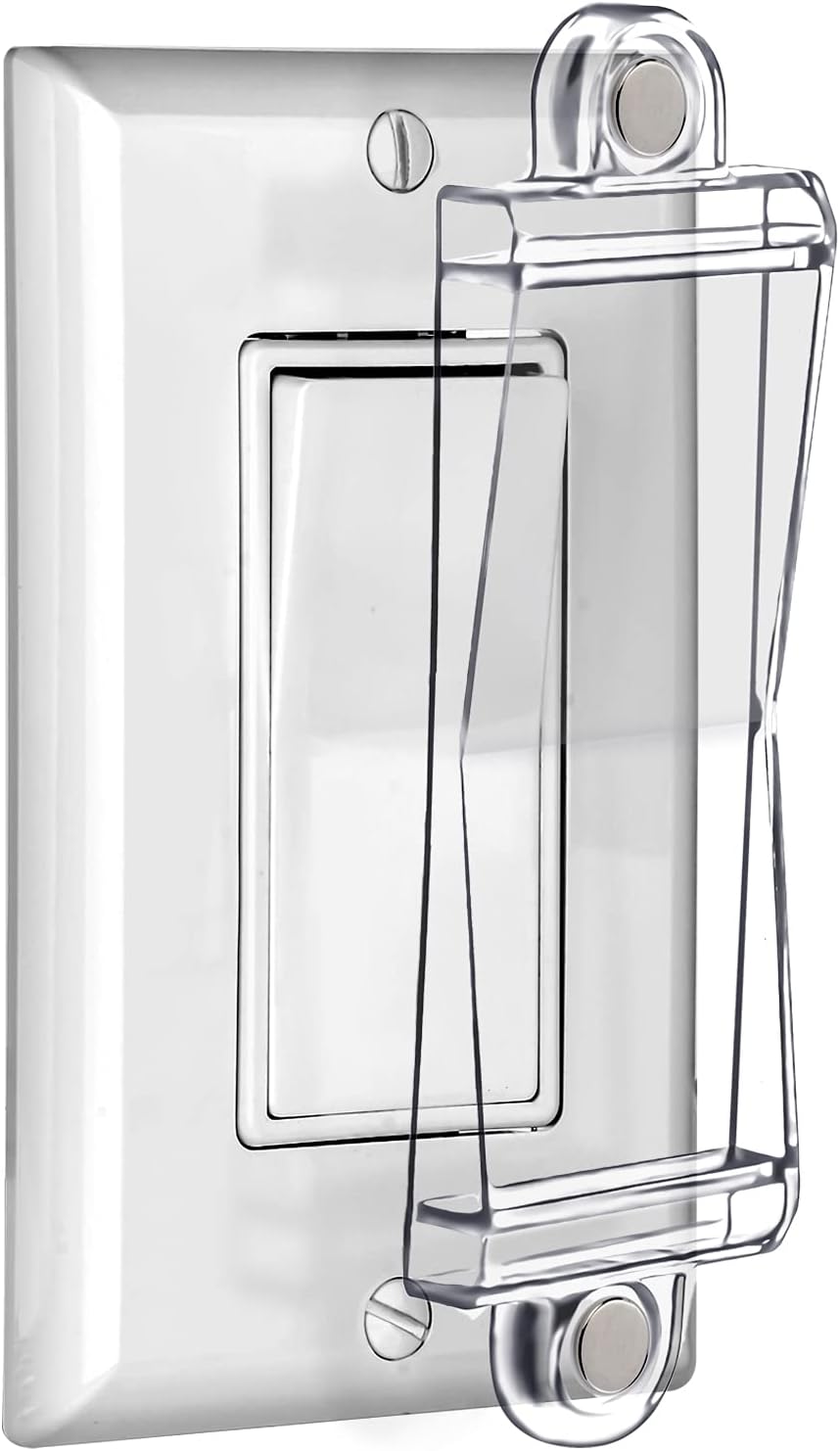 Clear Light Switch Guards, 25 - Pack | Rocker Style | Child Safety ...