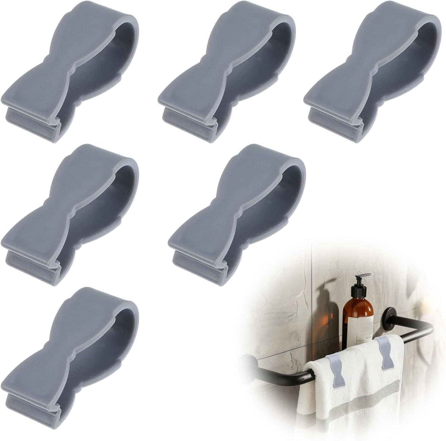 Amazon.com - 6PCS Kitchen Towel Clips U-Shape Hand Towel Clip Strong ...