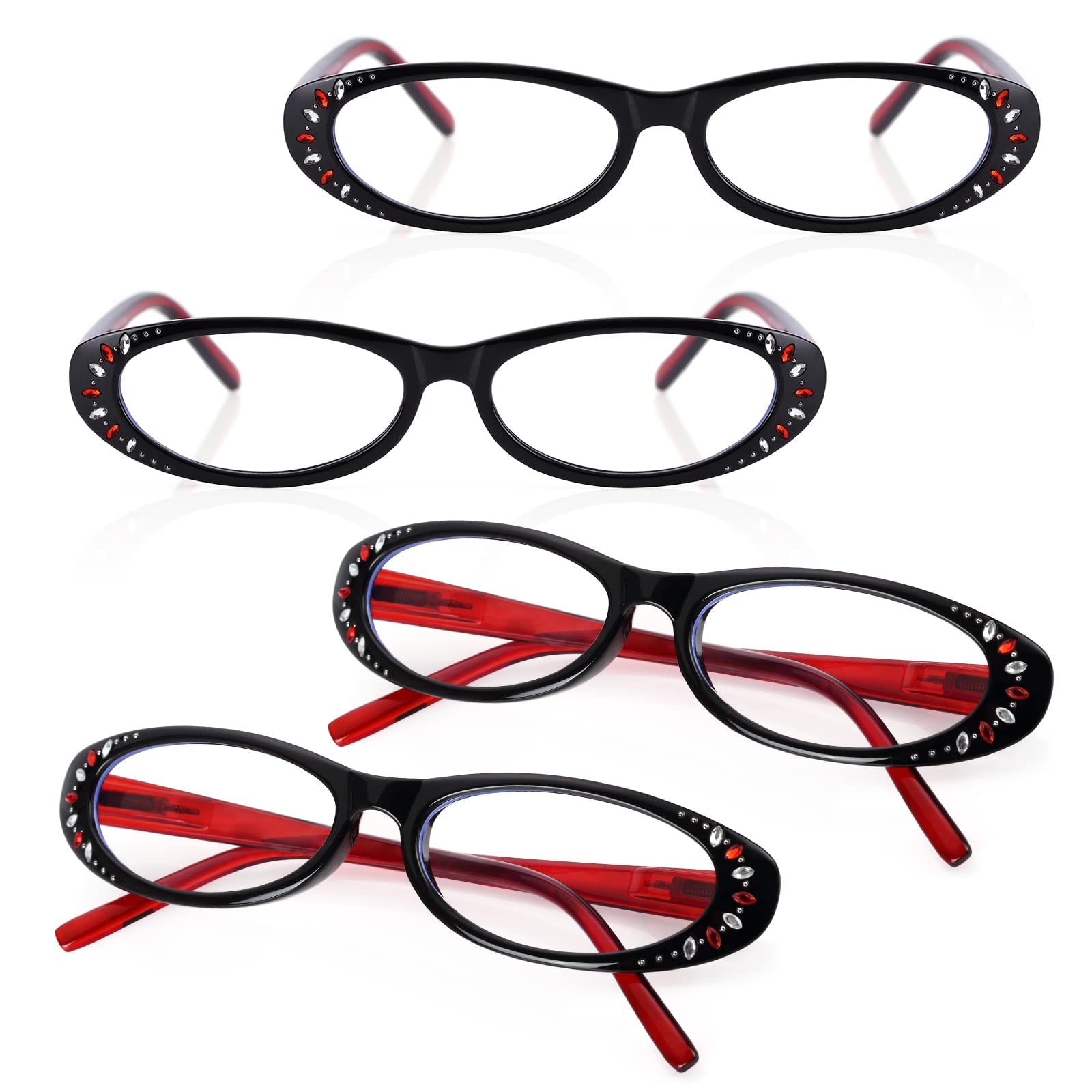 1 x Brand New LUFF 4 Pack Anti-Blue-ray reading glasses for women Ligh ...