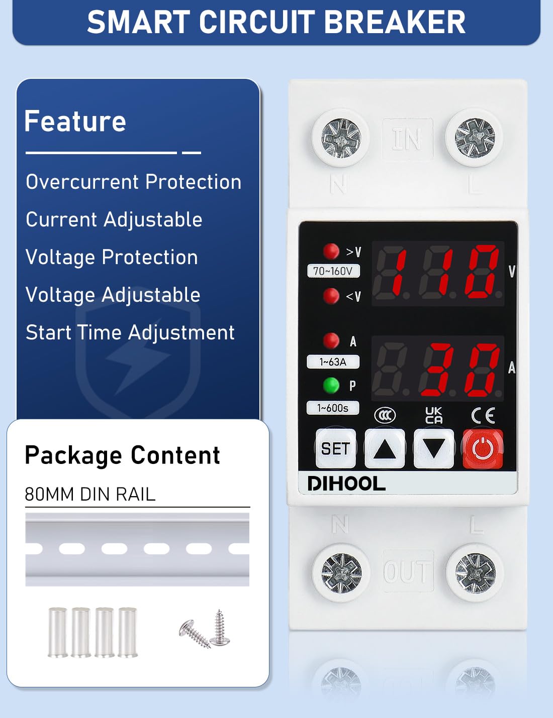 Snapklik.com : DIHOOL Smart Miniature Circuit Breaker