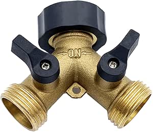 Amazon.com: Balacoo Brass Hose Splitter Switch 3/4 Inch Two-opening ...