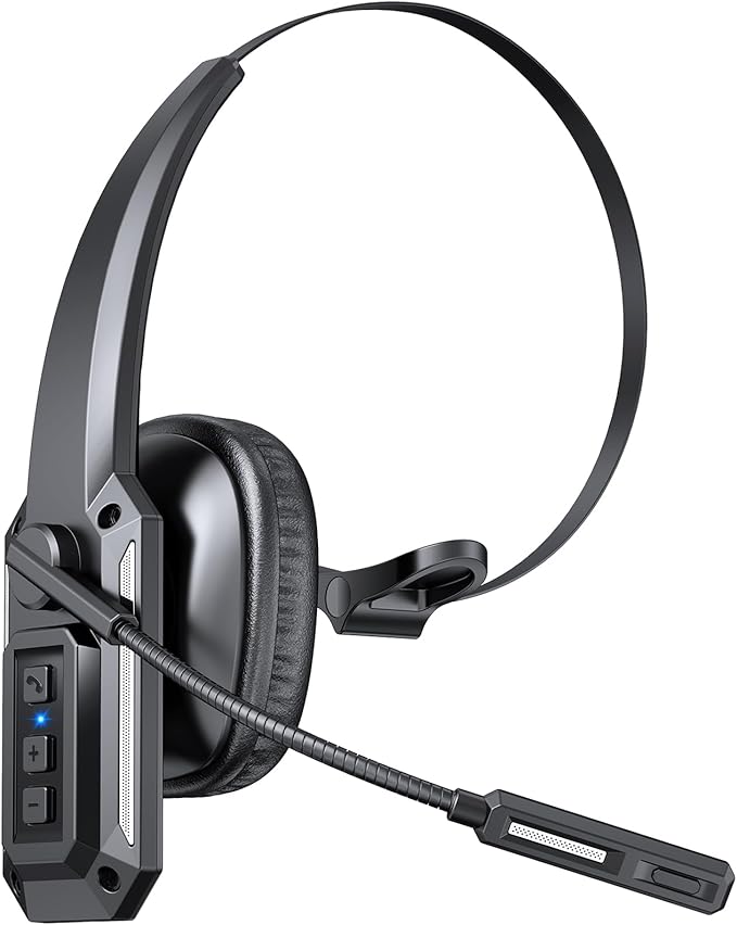 Bluetooth Headset, Trucker Bluetooth Headset with Noise Cancelling ...