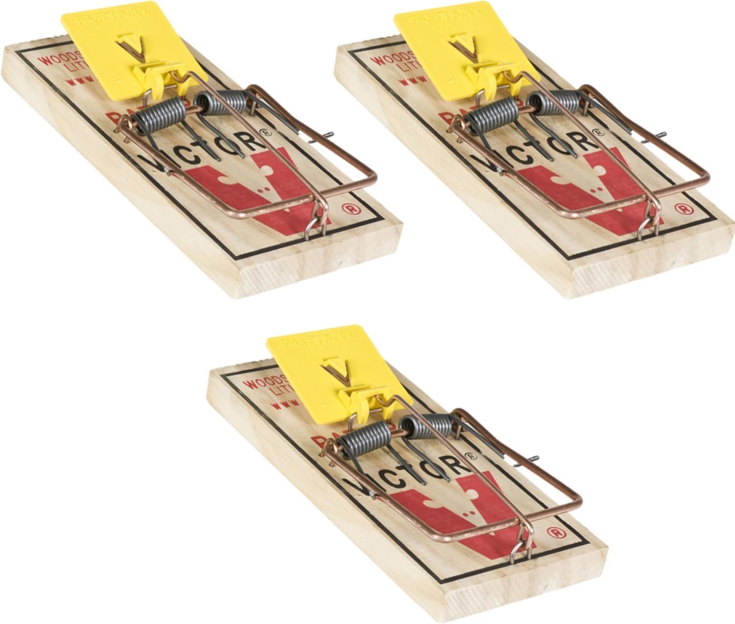 Amazon.com : Victor M205 Snap Pack of 3 - Large Rat Traps - Original ...