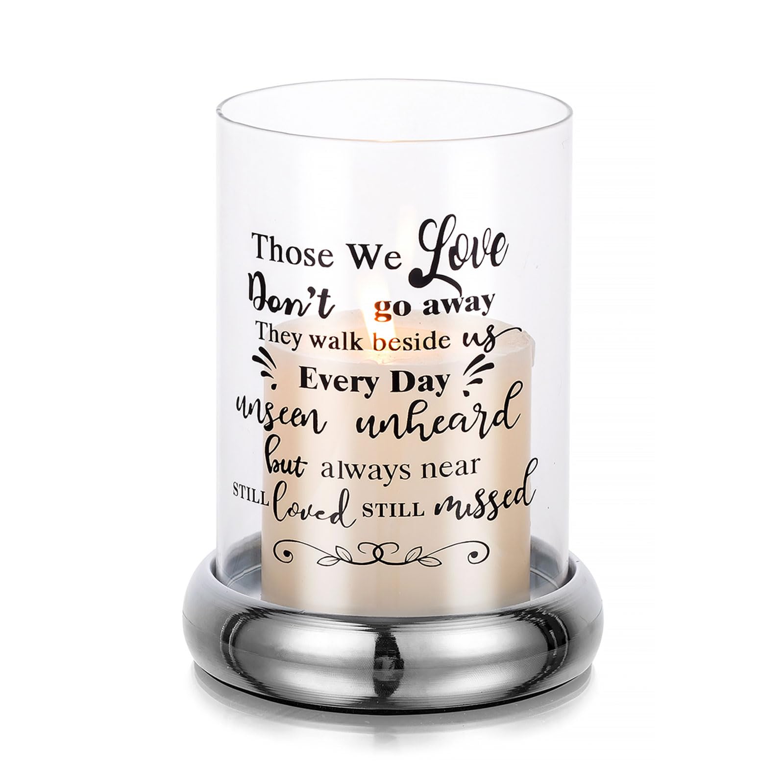 Romadedi Memorial Candle Holder Sympathy Gifts - for Loss of Loved One ...